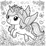 Magical Unicorn Coloring Pages for Kids - Coloring Pages Gem