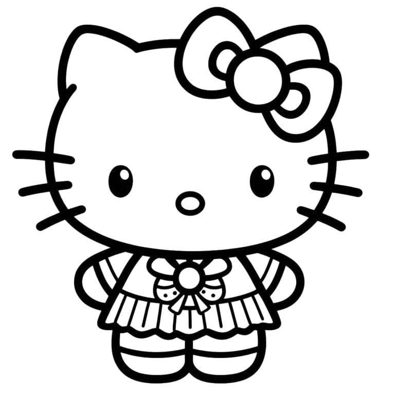 Hello Kitty Coloring Pages 47 - Coloring Pages Gem