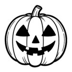 Jack-O-Lantern Pumpkin with Haunted House on Head Halloween Coloring ...