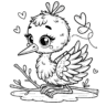 flamingo twins coloring pages - Coloring Pages Gem